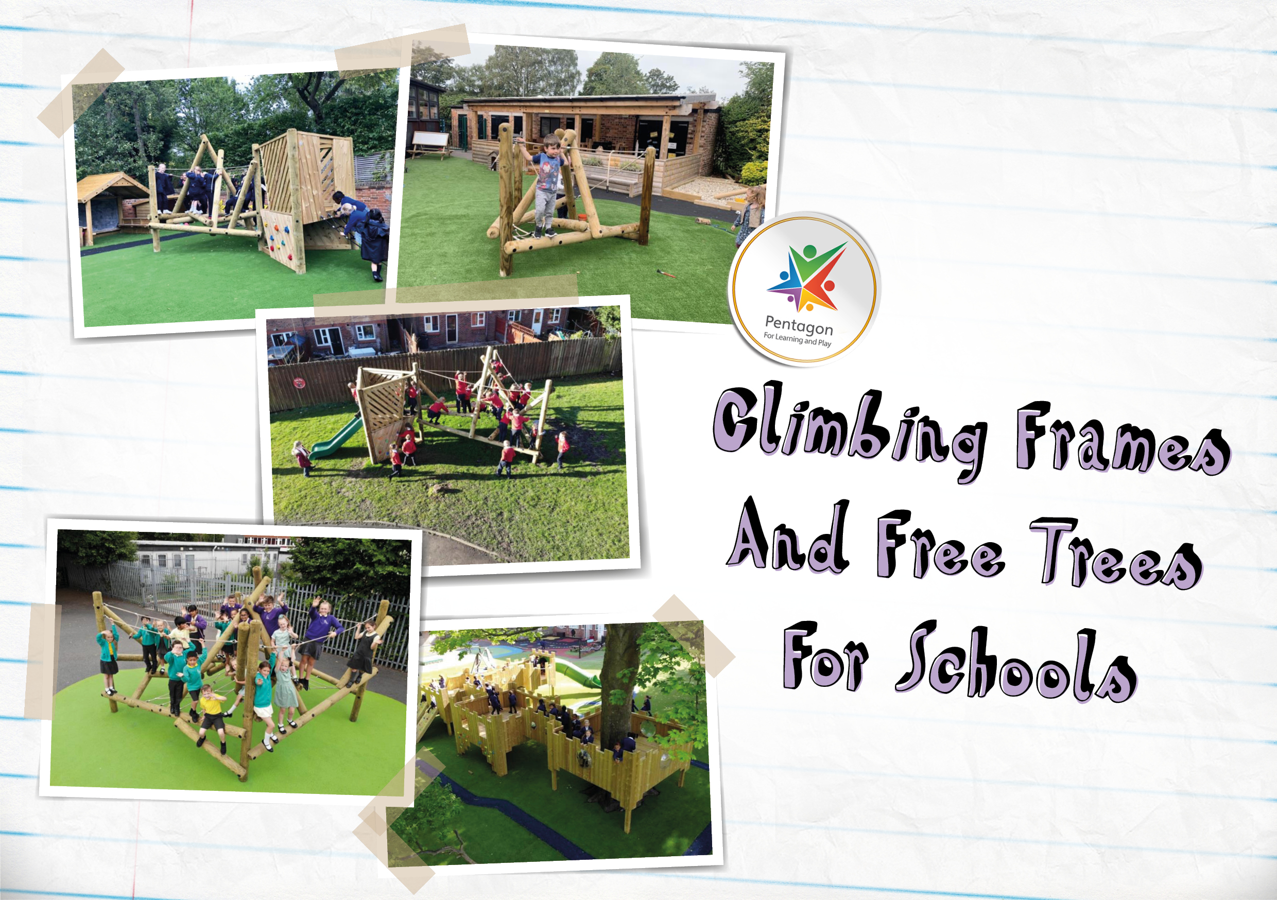 Climbing Frames and Free Trees For Schools | Pentagon Play