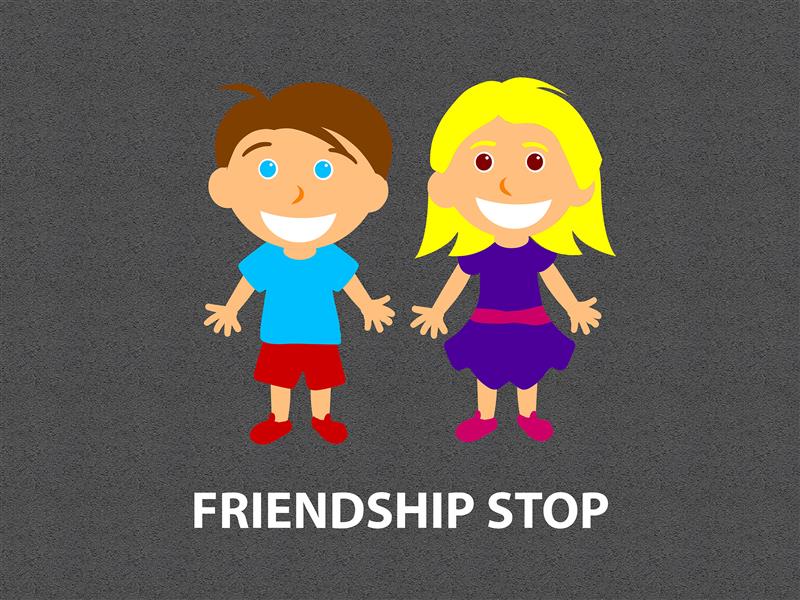 Friendship Stop Playground Markings | Pentagon Play