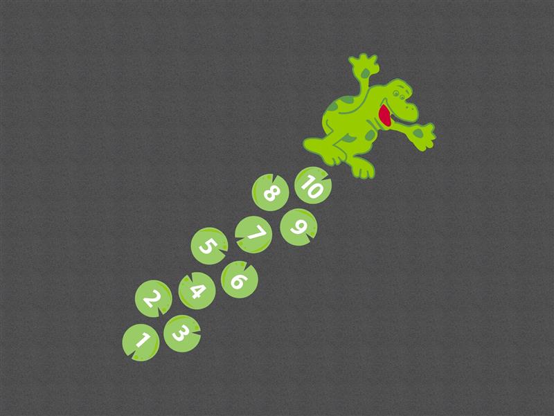 Frog Hopscotch Playground Markings | Pentagon Play