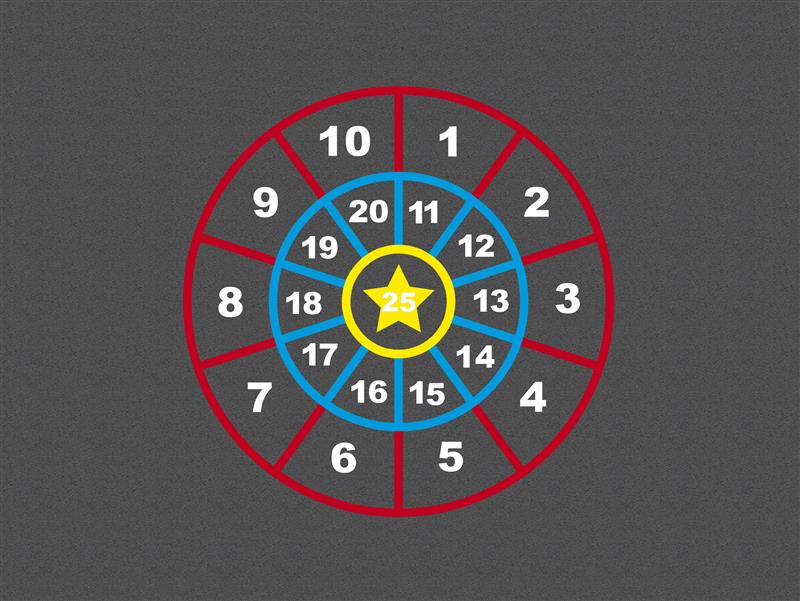 Number Target Playground Markings | Pentagon Play