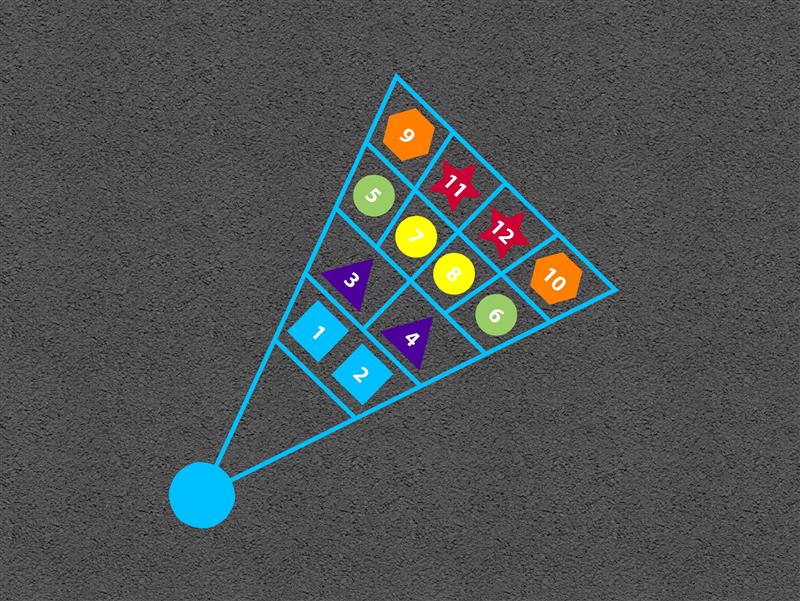 Throw Fan Target Playground Markings | Pentagon Play