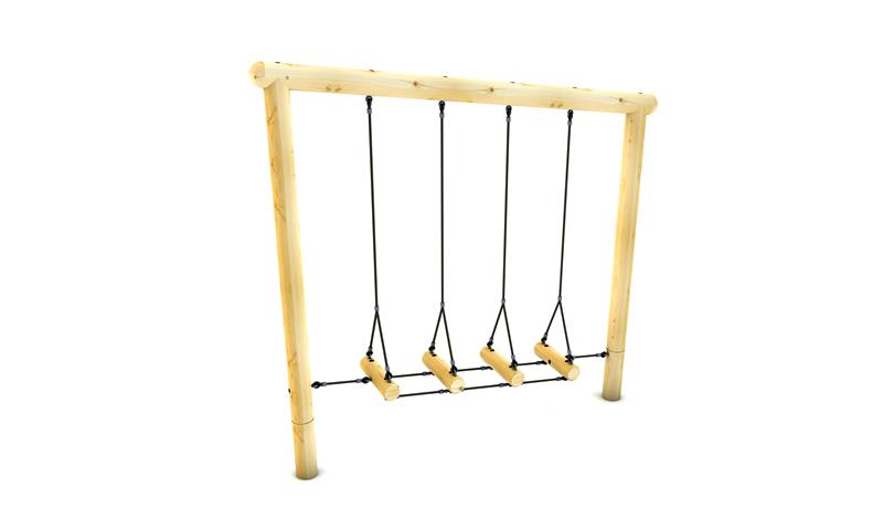 Inclined Swinging Log Crossing | Pentagon Play