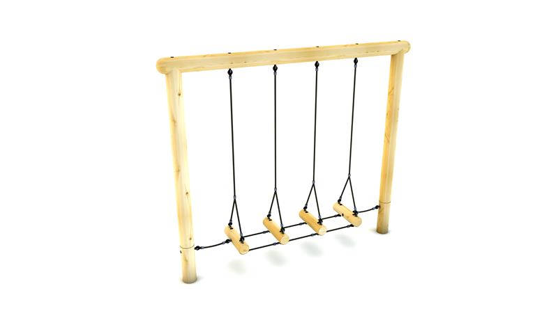 Horizontal Swinging Log Crossing | Pentagon Play