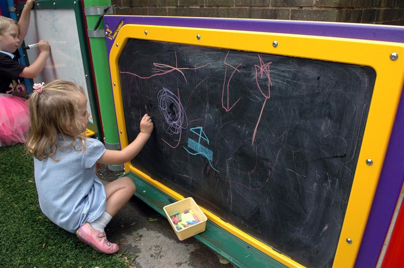 Large Chalk Mark Making Panel | Pentagon Play