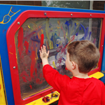 Large Poster Paint Mark Making Panel | Pentagon Play