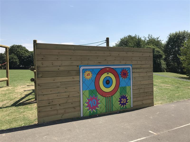 Goal Target and Climbing Wall for School Playgrounds | Pentagon Play