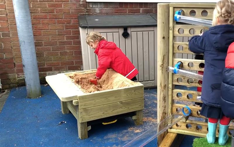 Sand Table With Lid For Early Years | Pentagon Play