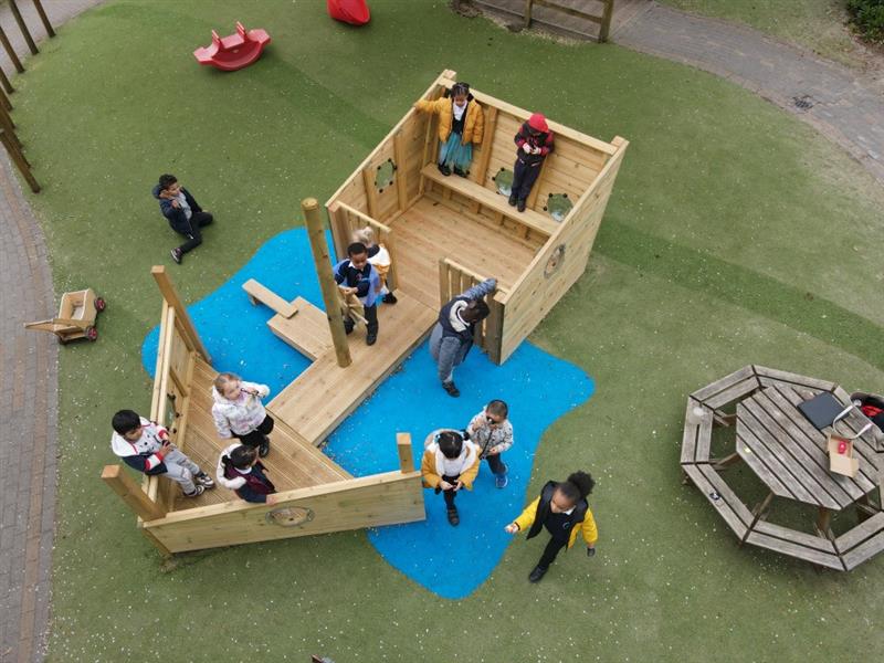 Low-Level Outdoor Play Ship | Pentagon Play