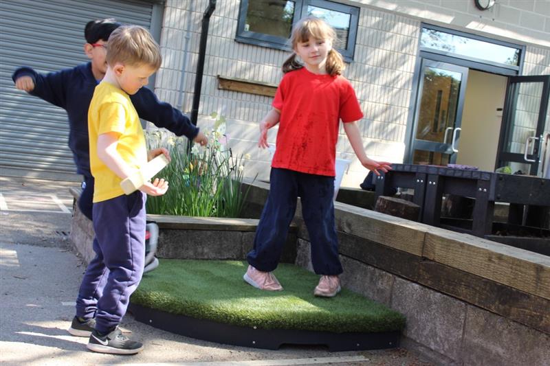 Freestanding Playground Stage Quadrant | Pentagon Play