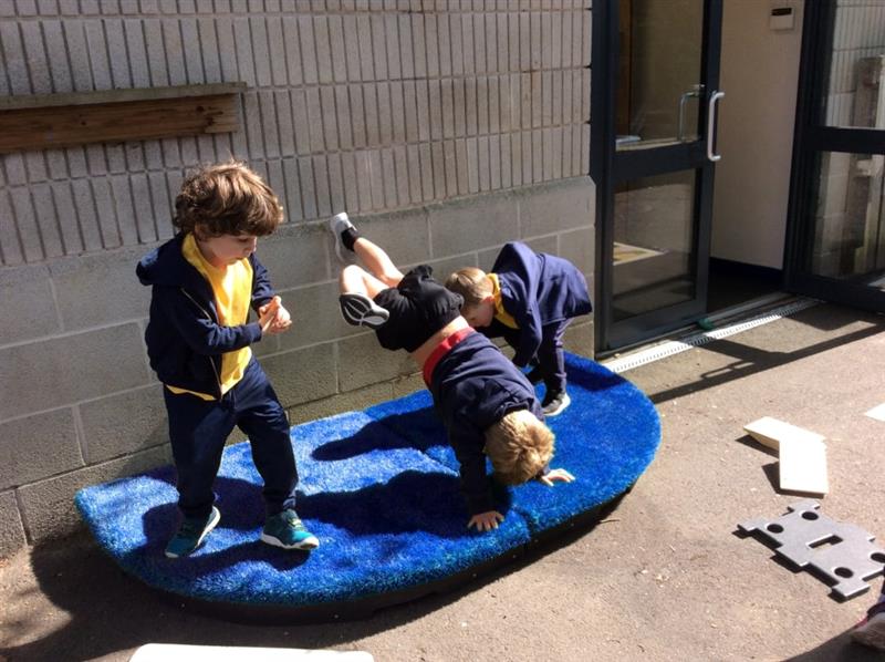 Dual Coloured Playground Stage | Pentagon Play