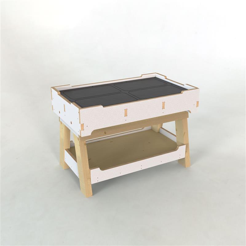 Pentagon Play's Construction Workbench offers a sorting area for pupils ...