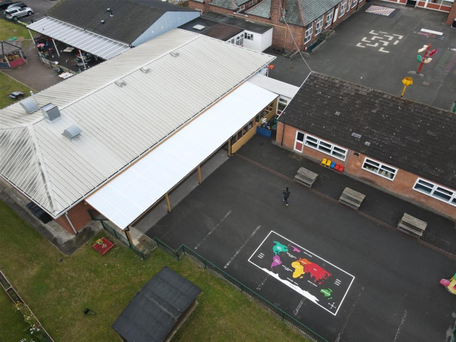 Co-Op Academy Woodslee's new Outdoor Canopy! | Pentagon Play