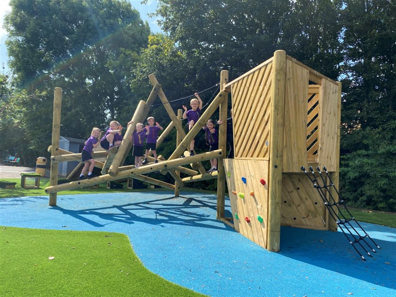 A Climbing Tower for Aldrington CE Primary’s Play Space. | Pentagon Play