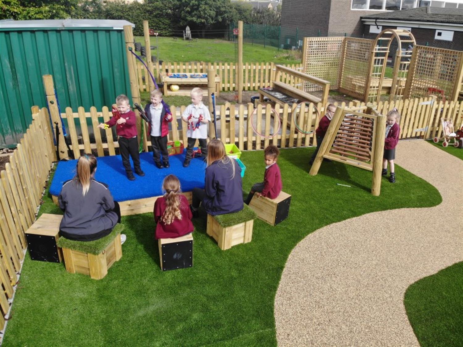 Abbey Park Junior School's EYFS Playground Re-design! | Pentagon Play