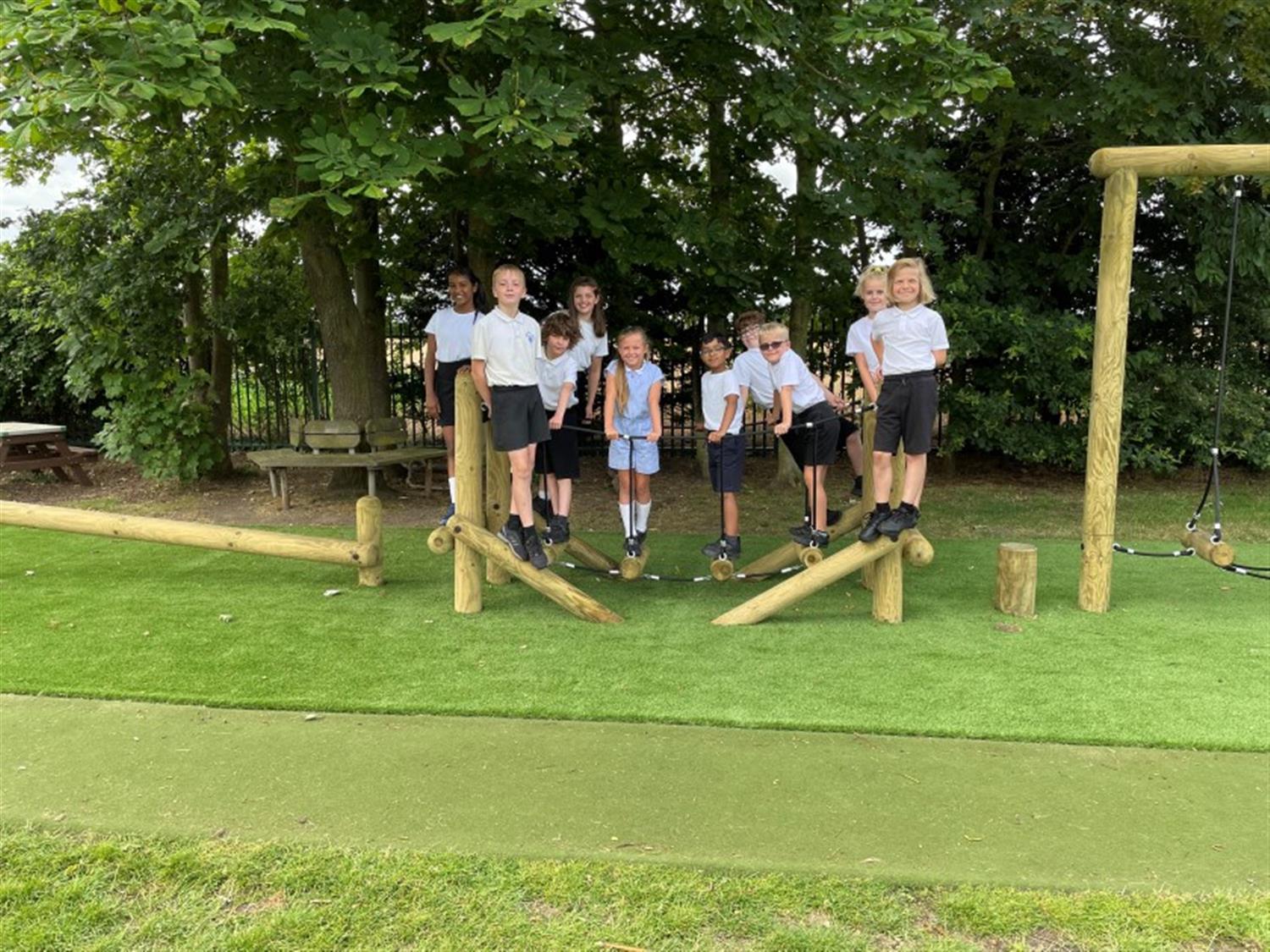 See Lower Halstow Primary School's New Trim Trail in Kent | Pentagon Play