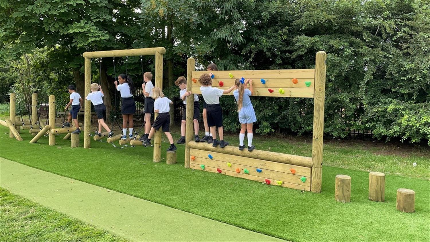 See Lower Halstow Primary School's New Trim Trail in Kent | Pentagon Play