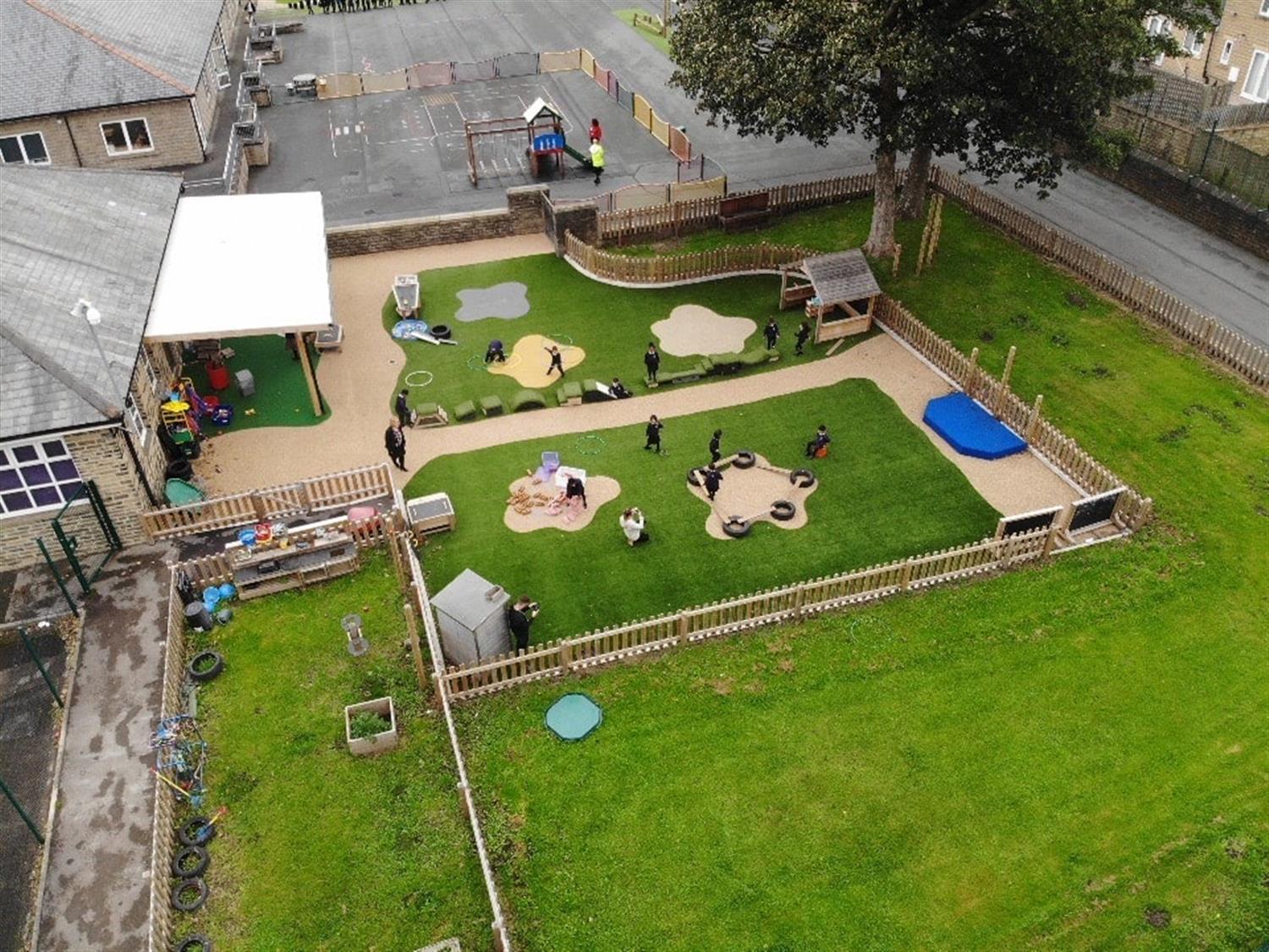 An Early Years Play Area for Mount Pellon in Yorkshire | Pentagon Play