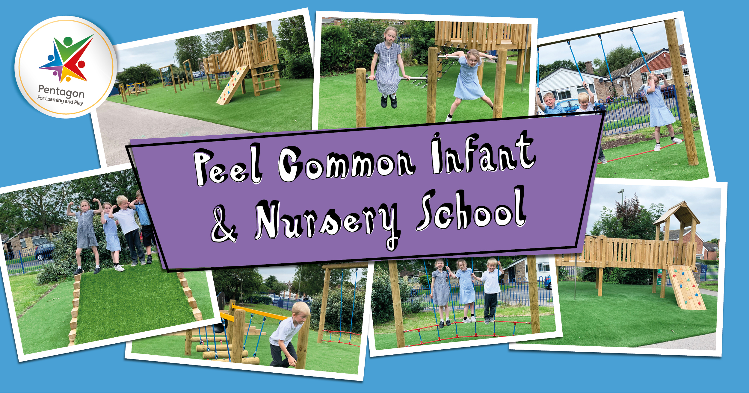 An Active Play Area of Dreams at Peel Common Infant School | Pentagon Play