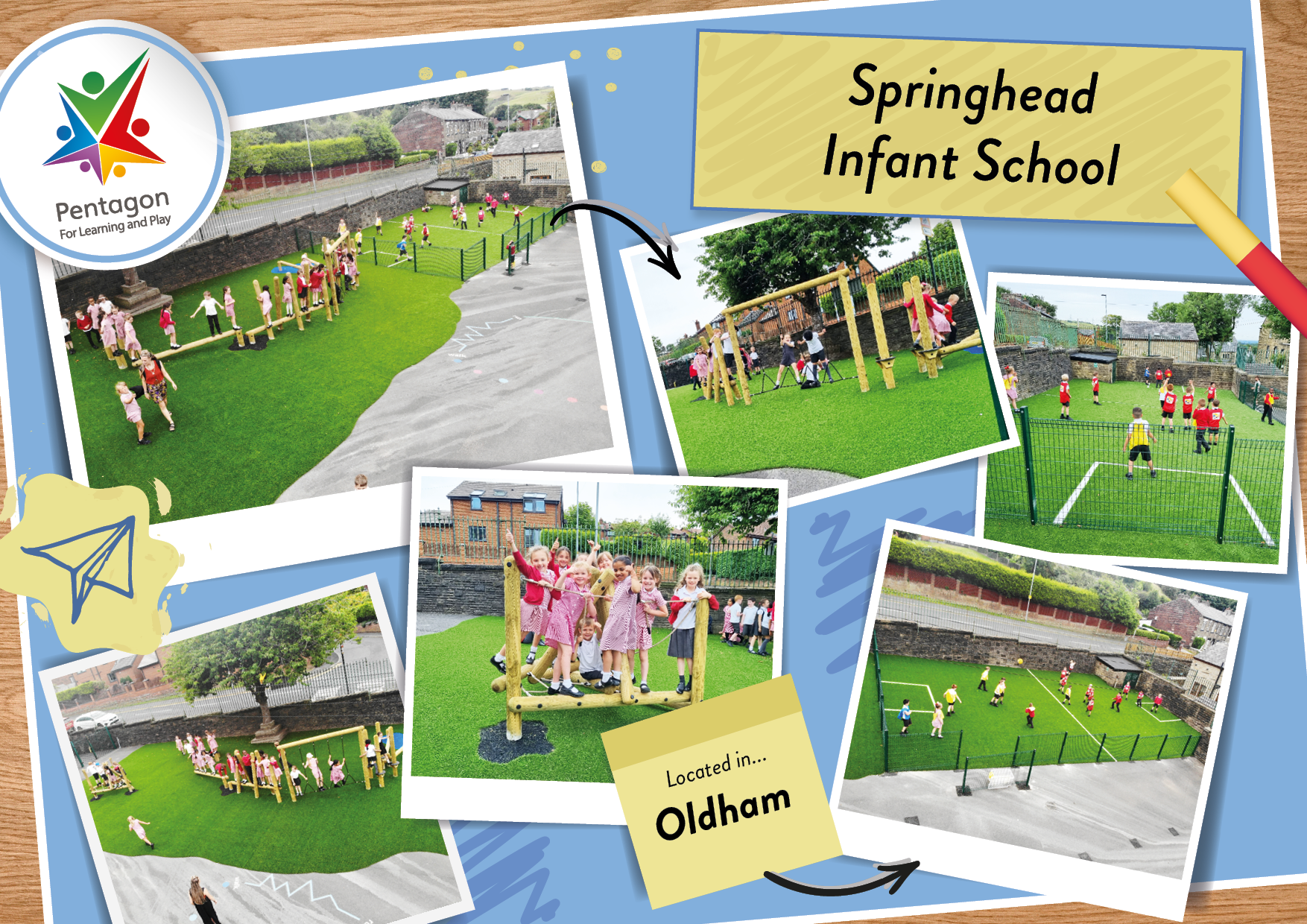 Sporty spaces for Springhead Infant and Nursery School | Pentagon Play