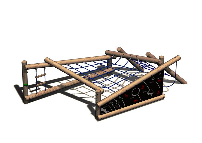 Log Labyrinth Climbing Frame | Pentagon Play