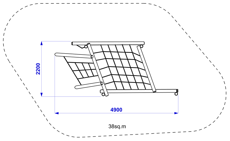 Log Labyrinth Climbing Frame | Pentagon Play