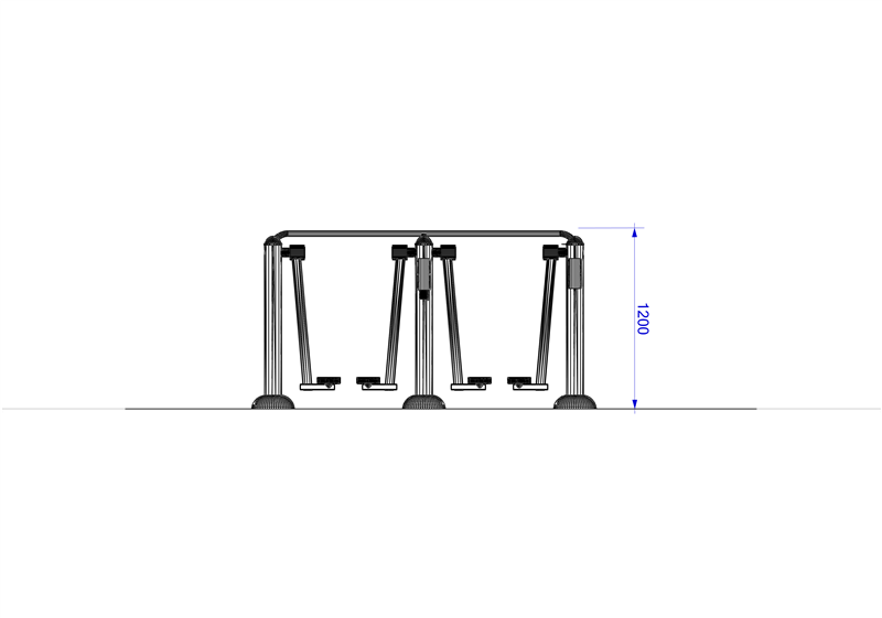 Double Air Walker Outdoor Gym Equipment | Pentagon Play