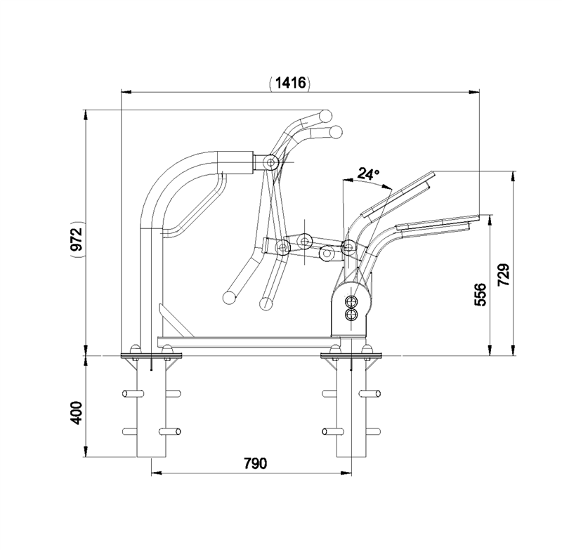 Row and Ride Outdoor Gym Equipment | Pentagon Play