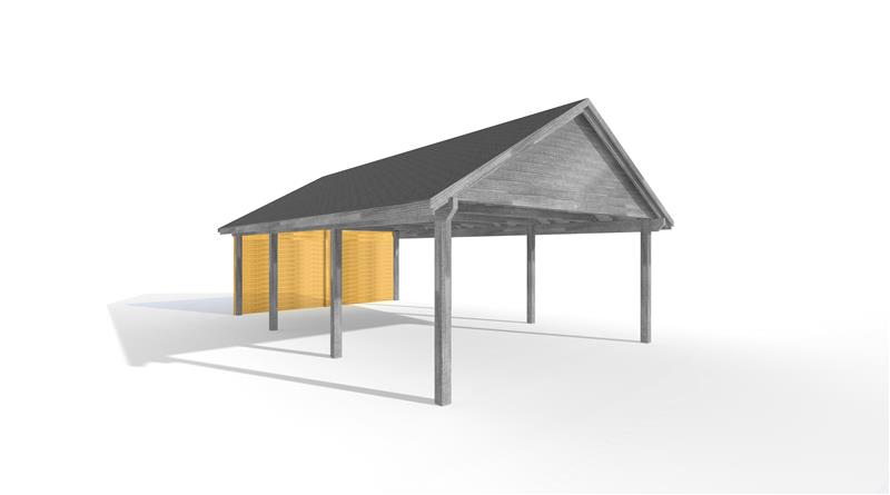 Gable-End Outdoor Classroom | Pentagon Play