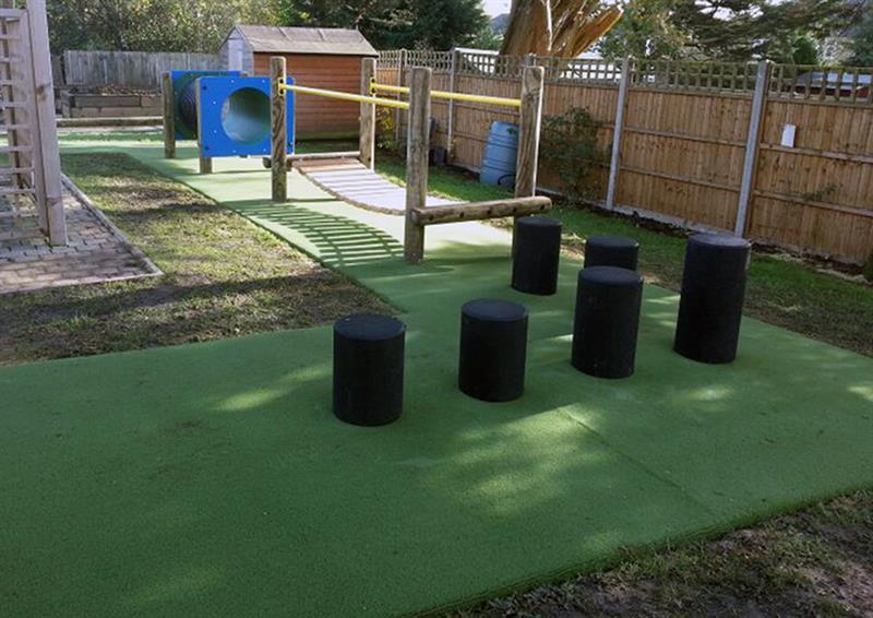 Rubber Stepping Logs For Playground Trim Trails | Pentagon Play